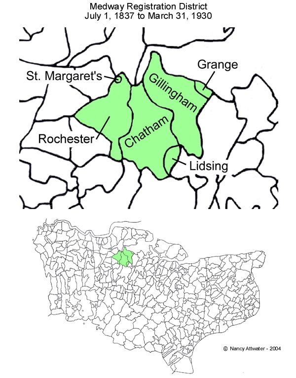 ** Kent, England Online Parish Clerks ** Registration Districts within ...