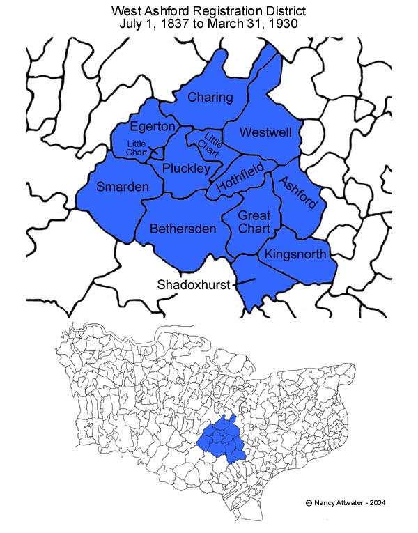 ** Kent, England Online Parish Clerks ** Registration Districts within ...